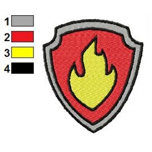 Marshall Badge Paw Patrol Embroidery Design