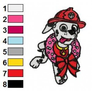 New Marshall Paw Patrol Embroidery Design