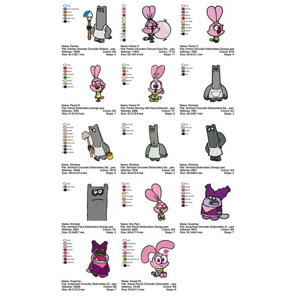 Collection 14 Chowder Embroidery Designs 02